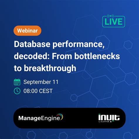 Manageengine Applicationsmanager Databasemonitoring Dboptimization Techwebinar Inuit Ab