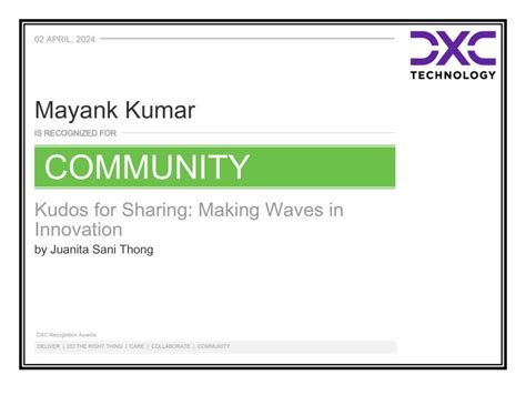 Mayank Kumar On Linkedin Recognition Awards Innovation April2024 Deliver Collaborate…