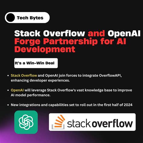 Stack Overflow And Openai Partner For Ai Tech Bytes Posted On The Topic Linkedin
