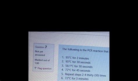 [answered] question 7 not yet answered marked out of 1 00 flag question