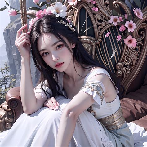 樱花树下的少女 触站