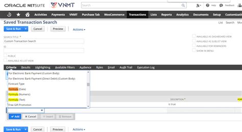 A Quick Guide To Netsuite Search Formulas And Methods Vnmt