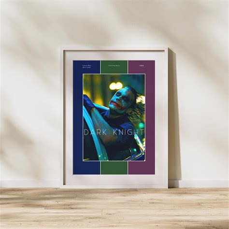 Dark Knight Poster Joker Wall Art Pritable Movie Poster Digital