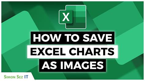 Save An Excel Chart As An Image YouTube