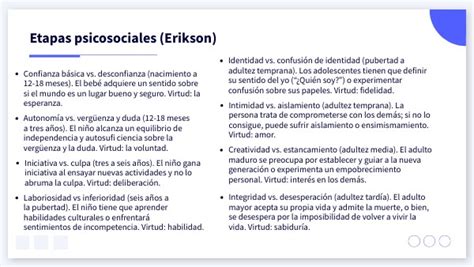 Etapas Psicosociales Erikson