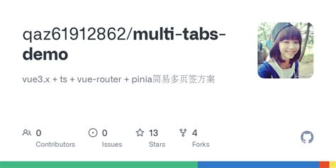 GitHub Qaz61912862 Multi Tabs Demo Vue3 X Ts Vue Router Pinia