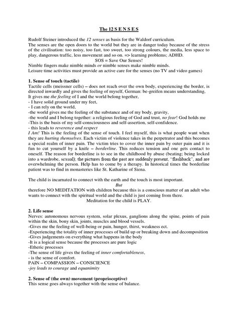 12 S E N S E S Singapore Pdf Senses Thought