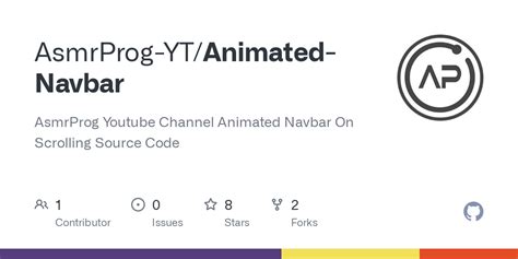 GitHub AsmrProg YT Animated Navbar AsmrProg Youtube Channel Animated Navbar On Scrolling