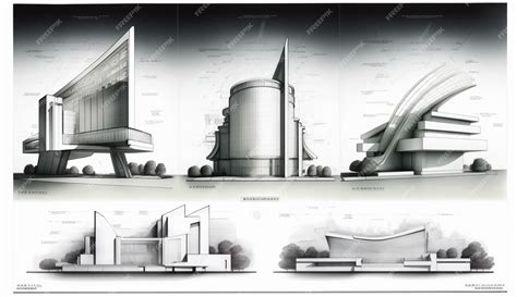 Premium Ai Image Building Blueprints On Table Archecture House