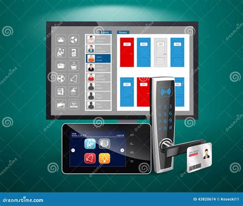Access Control And Management System Stock Vector Illustration Of