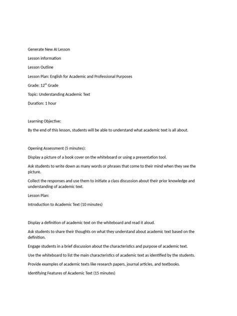 Understanding Academic Text Pdf