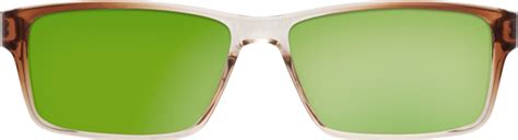 Gradient Brown Classic Low Bridge Fit Rectangle Mirrored Sunglasses