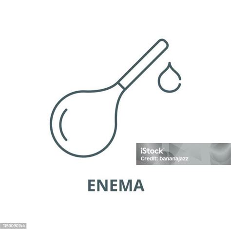 Enema Vector Line Icon Linear Concept Outline Sign Symbol Stock