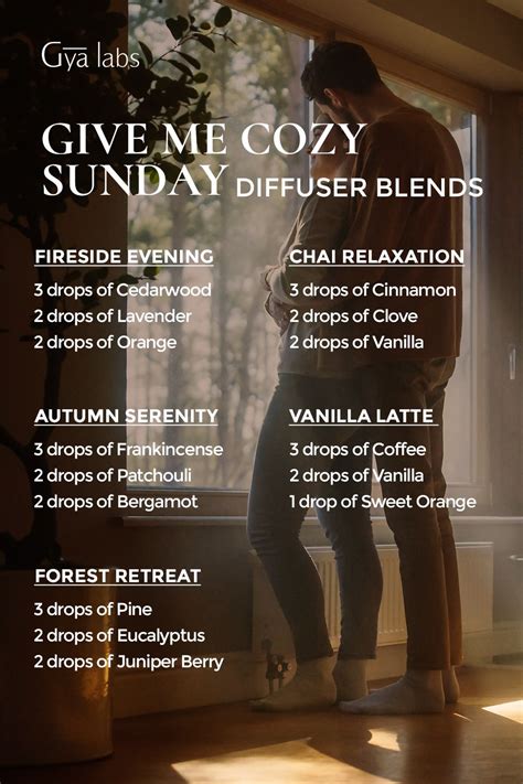 Give Me Cozy Sunday Diffuser Blends Essential Oil Diffuser Blends Recipes Essential Oil