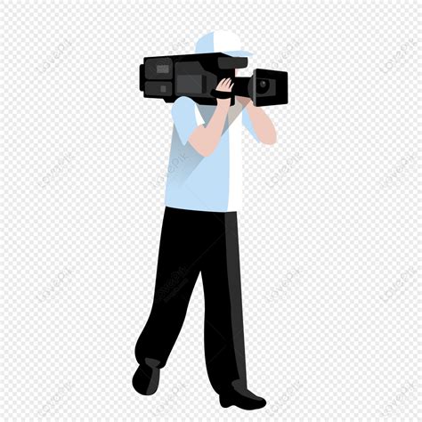 젊은 카메라맨 Png 일러스트 및 벡터 이미지 무료 다운로드 Lovepik