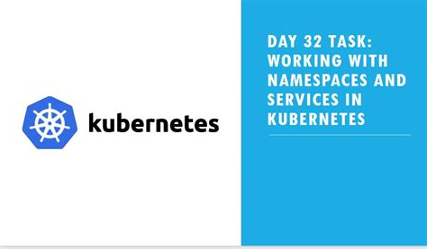 Day 32 Task Working With Namespaces And Services In Kubernetes