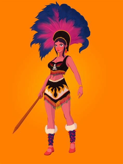 Ilustración De La Danza Tobas Para Dibujar Y Colorear Gooova Studio