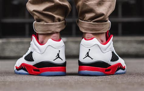 Fire Red 5s Black Tongue On Feet Fire Red 5s Black Tongue On Feet