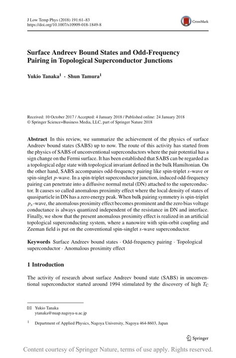 Surface Andreev Bound States And Odd Frequency Pairing In Topological Superconductor Junctions
