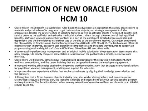 PPT Oracle Fusion HCM Training Insttitute PowerPoint Presentation Free Download ID 7743726