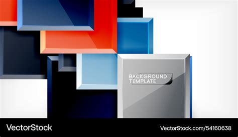 Colorful Squares And Rectangles Royalty Free Vector Image