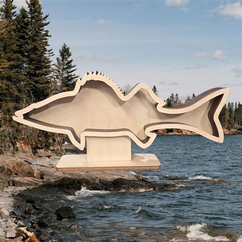 Walleye Shadow Box For Lake Superior Agates Sea Glass Rocks Etc