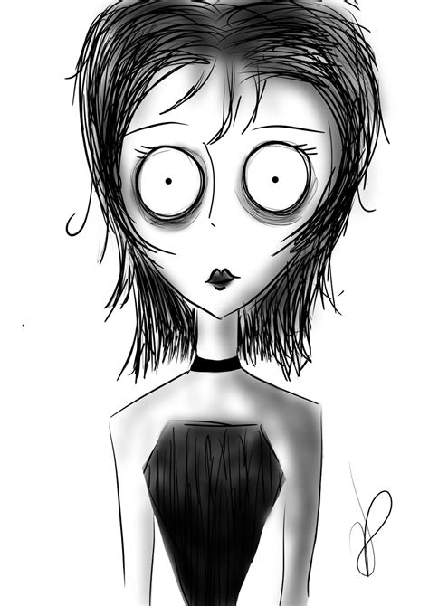Tim Burton Inspired Drawings