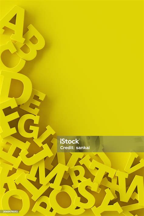 Alphabet Abstract Background Made With English Uppercase Letters Stock
