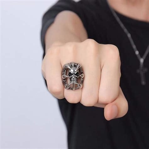 Mens Gothic Claw Stainless Steel Biker Ring Themarketfarmer