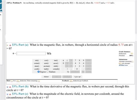 Solved 10 ﻿problem 9 An Oscillating Vertically Oriented