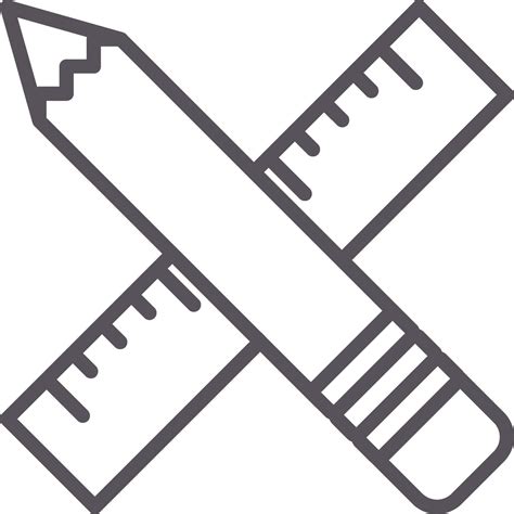 Pencil Line Two Color Icon 51658001 Vector Art At Vecteezy