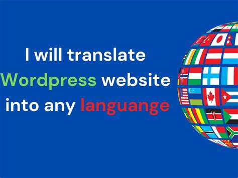 A Multilingual Functionality For Your Wordpress Website Upwork