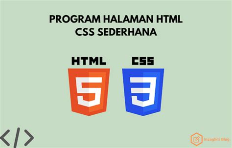 Membuat Halaman Menggunakan Program Html Css Sederhana