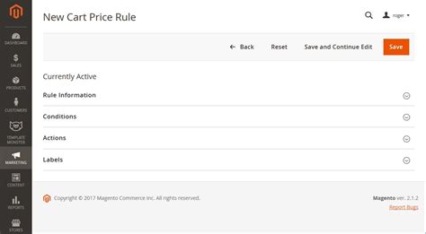 Magento 2 How To Create And Manage Cart Price Rules Template Monster Help