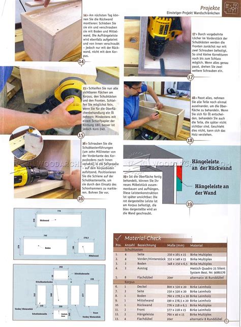 Wall Cabinet Plans Woodarchivist