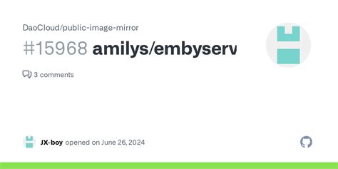 Amilysembyserverlatest · Issue 15968 · Daocloudpublic Image Mirror · Github