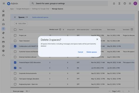 How To Delete A Google Space With The Google Chat Admin Tool