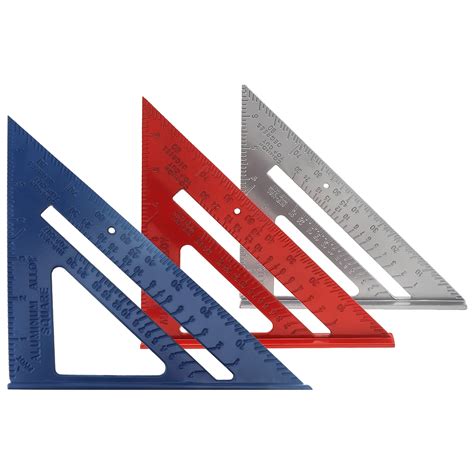 삼각형 눈금자 합금 목수 세트 정사각형 각도 목공 도구 삼각형 각도기 미터법 7 인치 180mm 측정 도구