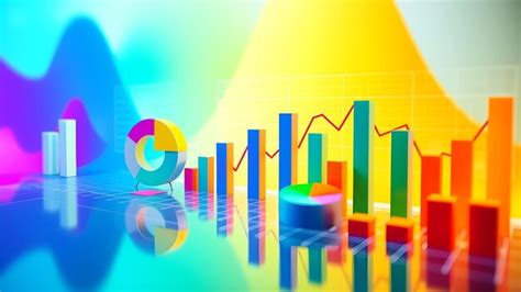 Abstract 3d Data Visualization With Colorful Bar Charts And Pie Graphs Premium Ai Generated Image