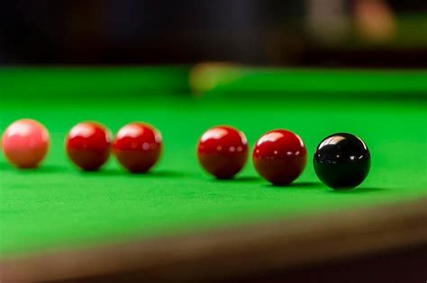 Premium Photo Balls On Pool Table