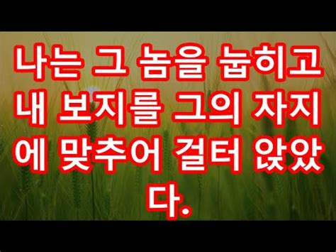 나는 그 놈을 눕히고 내 보지를 그의 자지에 맞추어 걸터 앉았다 YouTube