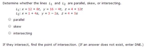 Solved Determine Whether The Lines L1 And L2 Are Parallel