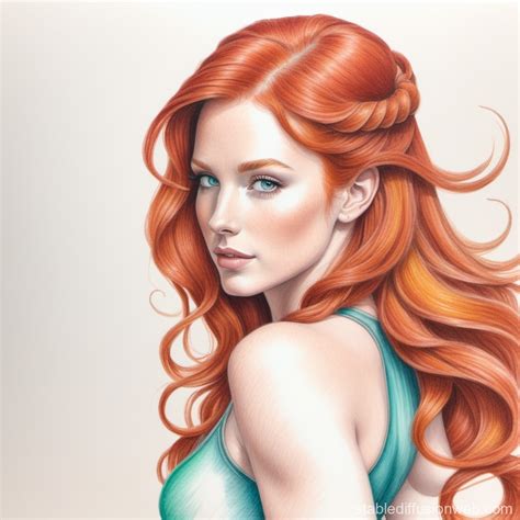 Female Redhead Centaur From A Distance Prompts Stable Diffusion Online