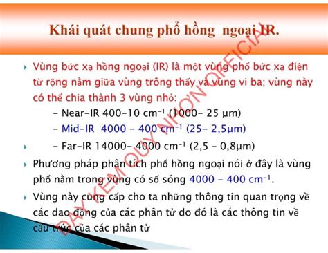 ChuyÊn ĐỀ PhỔ HỒng NgoẠi Ir PhỔ KhỐi LƯỢng Ms PhỤc VỤ ViỆc GiẢng DẠy