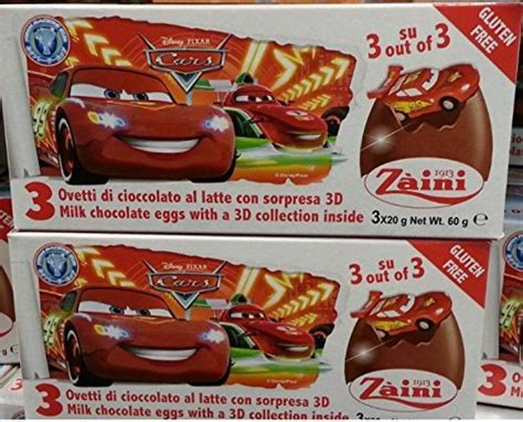 55 Kinder Surprise Surprise Eggs Cars Disney Pixar Cars 2