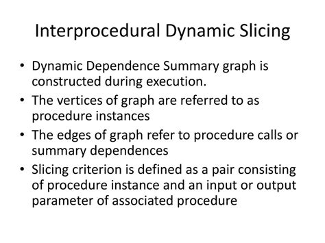 A Survey Of Program Slicing Techniques Section 4 Ppt Download