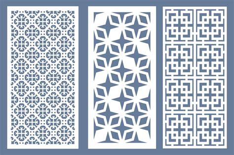 Premium Vector Set Jali Design Jali Design For Graphic And Plywood
