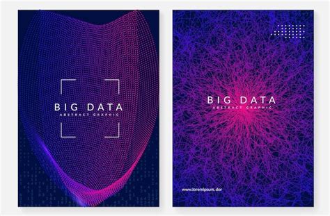 빅데이터 시각화를 위한 양자 컴퓨팅 배경 기술 프리미엄 벡터