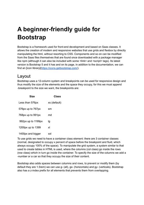 Summary A Beginner Friendly Guide For Bootstrap Bootstrap Stuvia Us