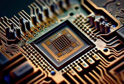 Premium Photo Chip Semiconductor Close Up Of Computer Circuit